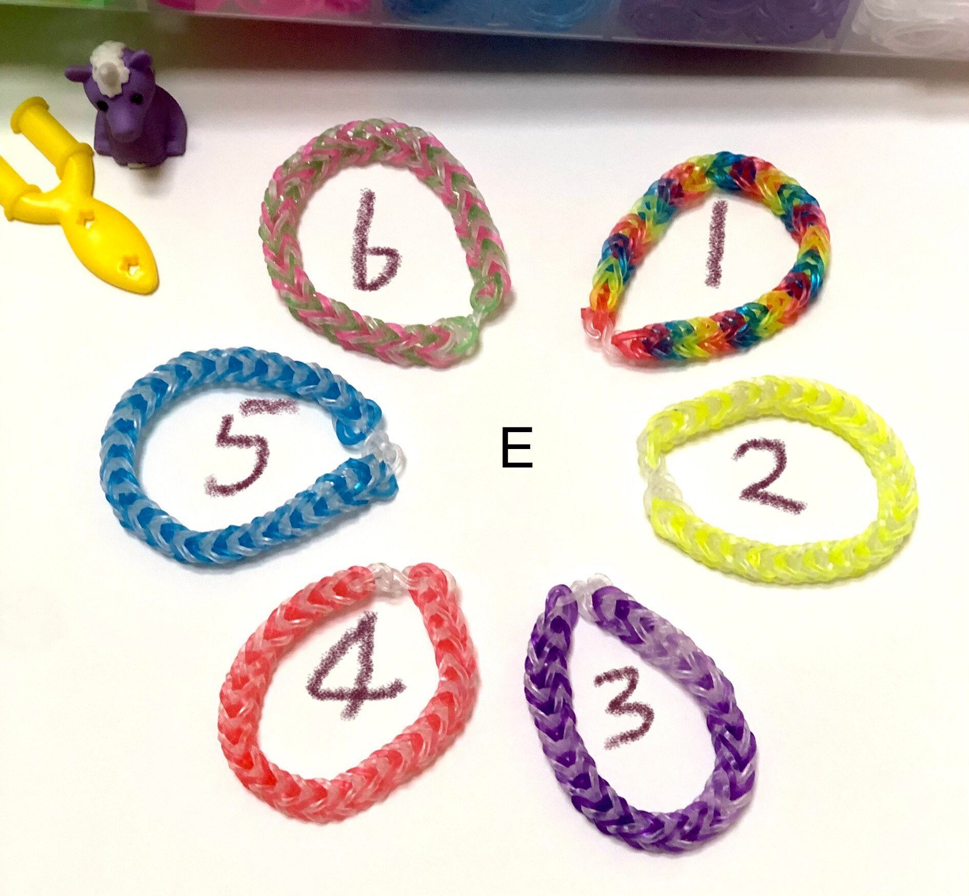 Rubber Band Bracelets - Colorful and Customizable - Etsy