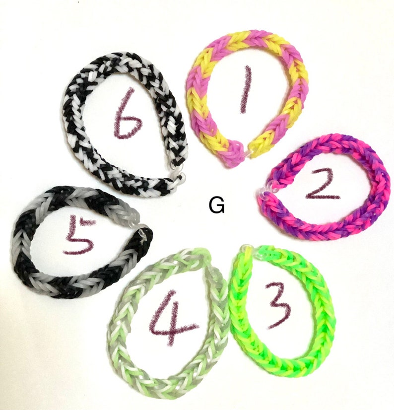Rubber Band Bracelets - Colorful and Customizable - Etsy