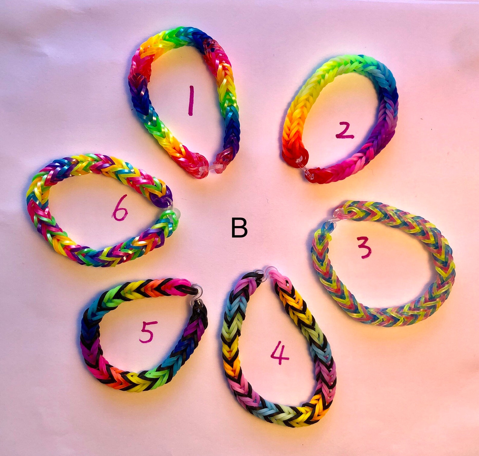 Rubber Band Bracelets - Colorful and Customizable - Etsy