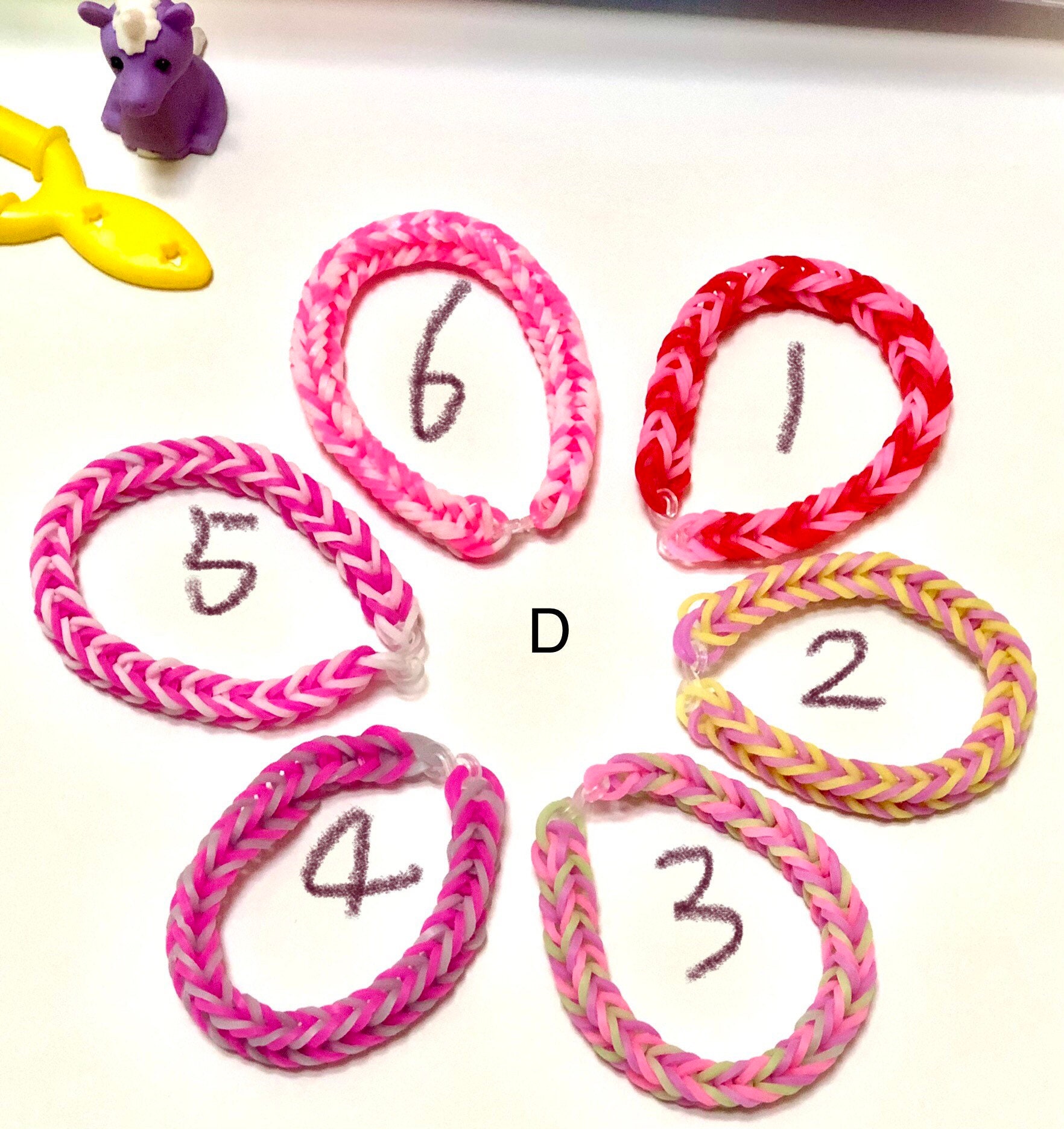 Rubber Band Bracelets - Colorful and Customizable - Etsy