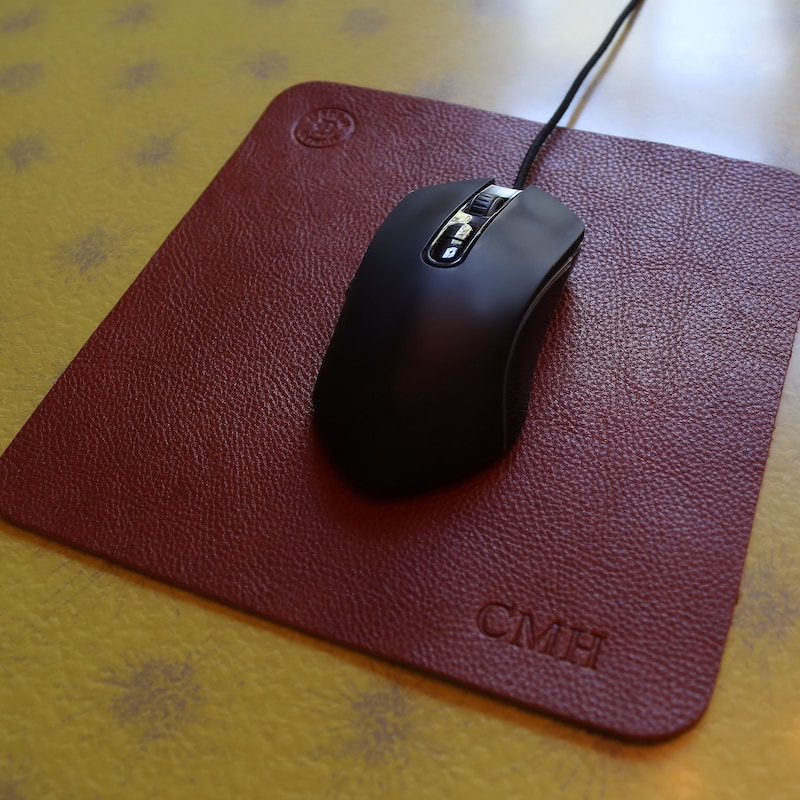 Leather Mouse Pad - Etsy