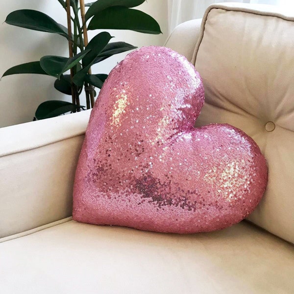 Pink Glitter Heart - Etsy
