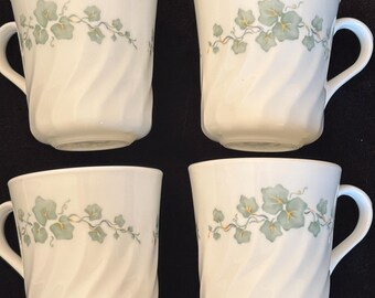 Corelle by Corning Callaway Ivy Swirl Pattern Dinnerware, USA Made, 8 ...