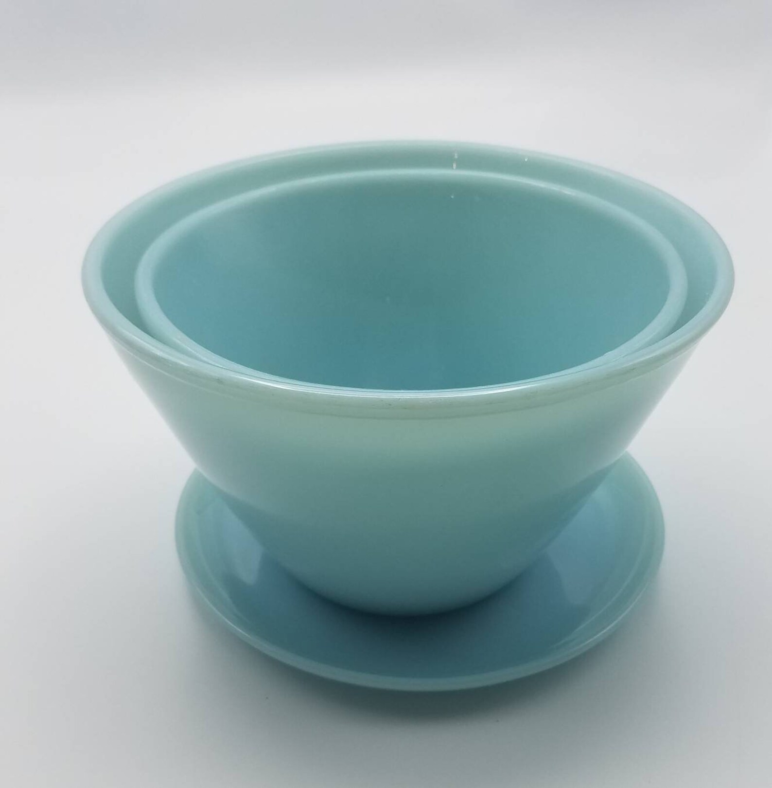 Vintage Fire-king Turquoise Blue - Etsy