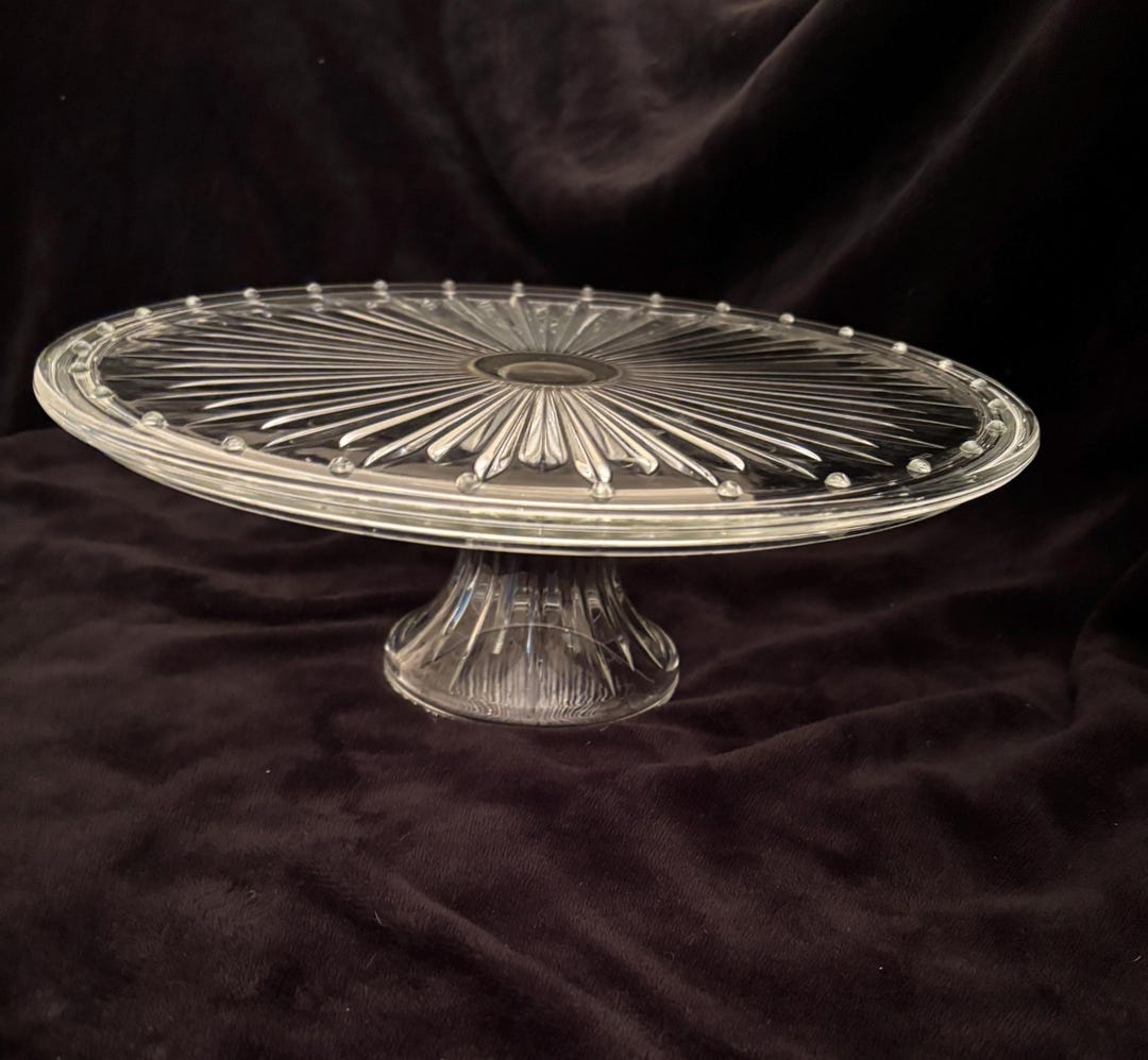 Vintage “patisserie” Circleware Crystal Cake Stand - Etsy