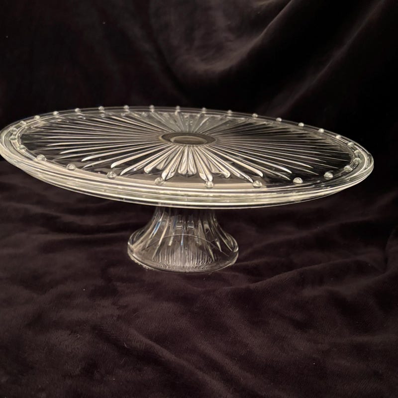 Crystal Cake Stand - Etsy