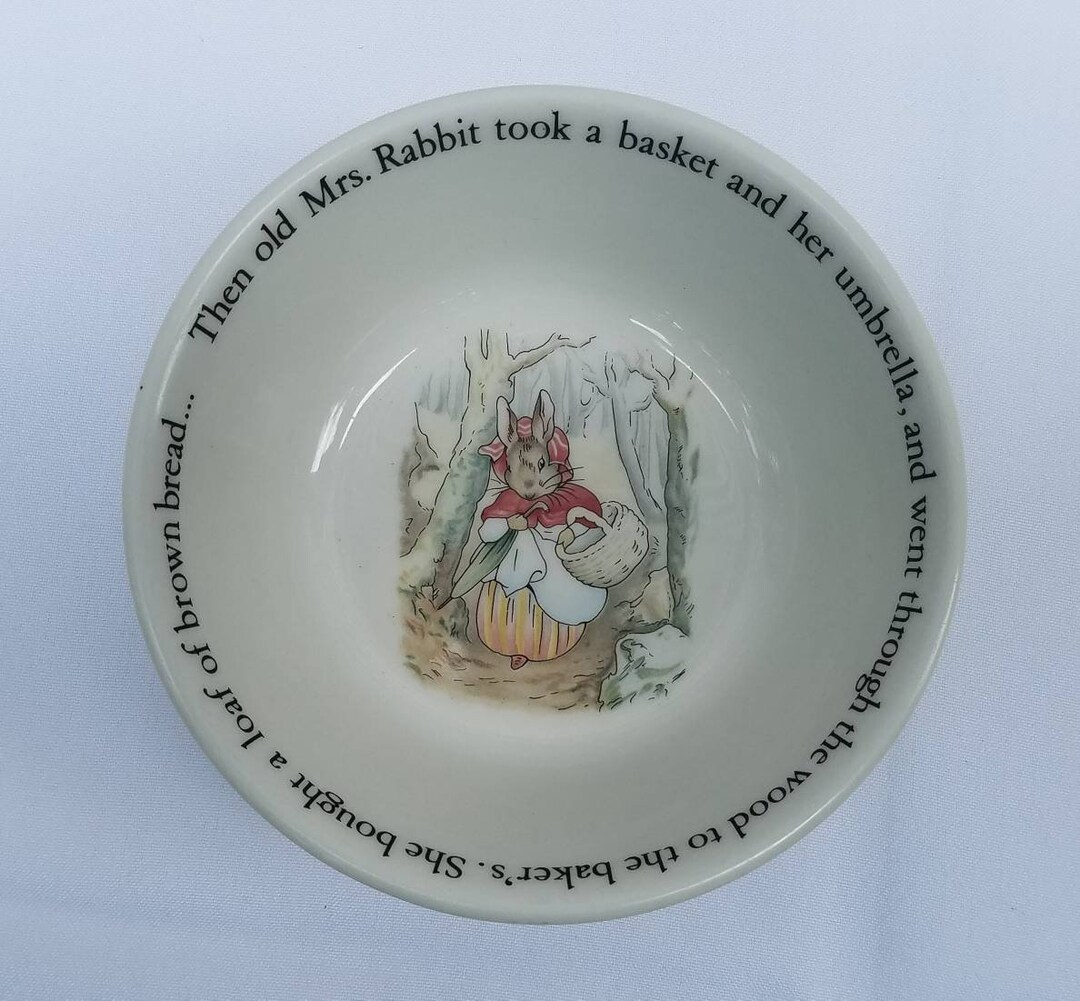 Very Cool Vintage Beatrix Potter Peter Rabbit Dish by Wedgwood China - Etsy