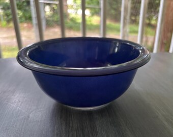 Pyrex 322 Cobalt Blue Clear Mixing Bowl - 1L - Made in USA, Microwave ...