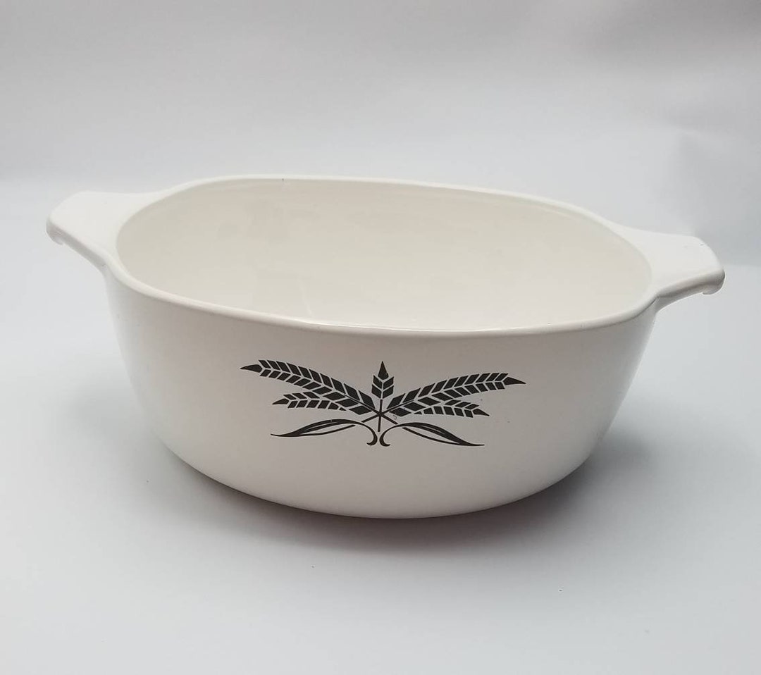 Anchor Hocking Cookware Black Wheat Sheaf 7 Inch Casserole Dish - Etsy