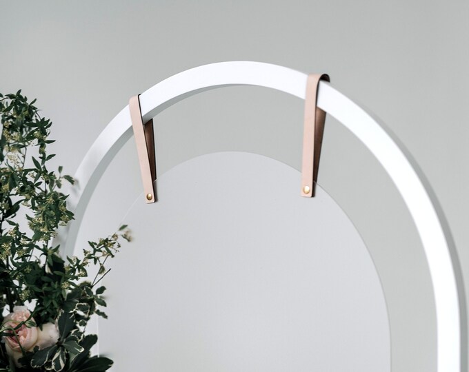 Leather Straps, Large Welcome Sign Mounting, Sign Hangers, Wedding Sign ...