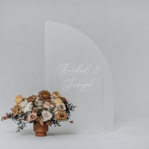 Half Arch Wedding Welcome Sign, Custom Calligraphy Wedding Welcome Sign ...