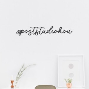 Large Custom Social Media Handle Sign, Sign, Instagram Sign, Twitter ...