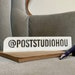 Small Social Media Handle Sign Desk Top Hashtag Sign - Etsy