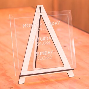 Store Hours Sign, Business Sign, Custom Business Hours Sign, Shop Sign ...