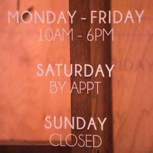 Store Hours Sign, Business Sign, Custom Business Hours Sign, Shop Sign ...