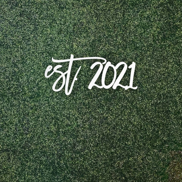 Metal Name Sign Year - Etsy