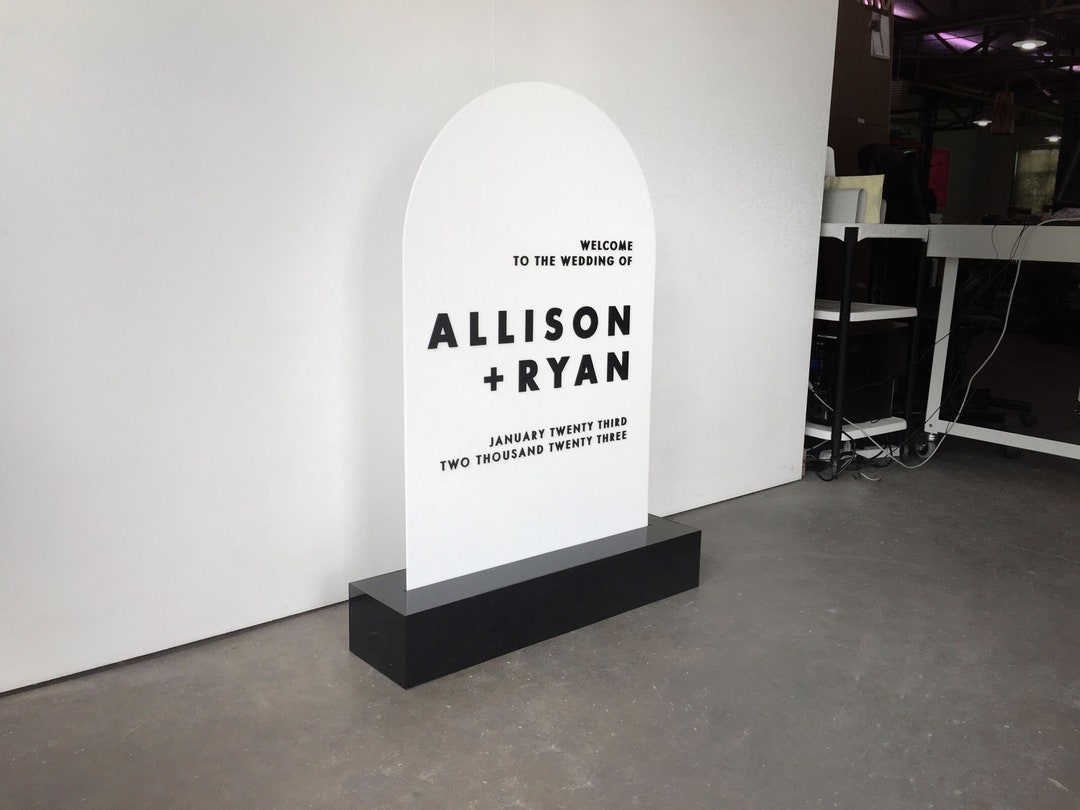 Welcome Sign Box Stand Wedding Sign Base Stand Modern Sign - Etsy