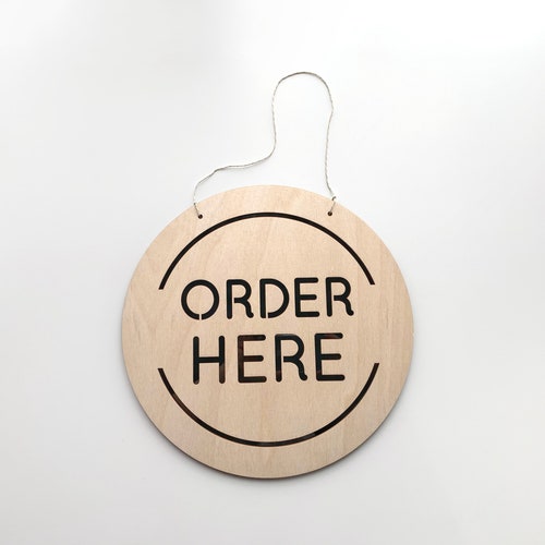 Order Here Sign Business Sign Restaurant Sign Store Sign - Etsy