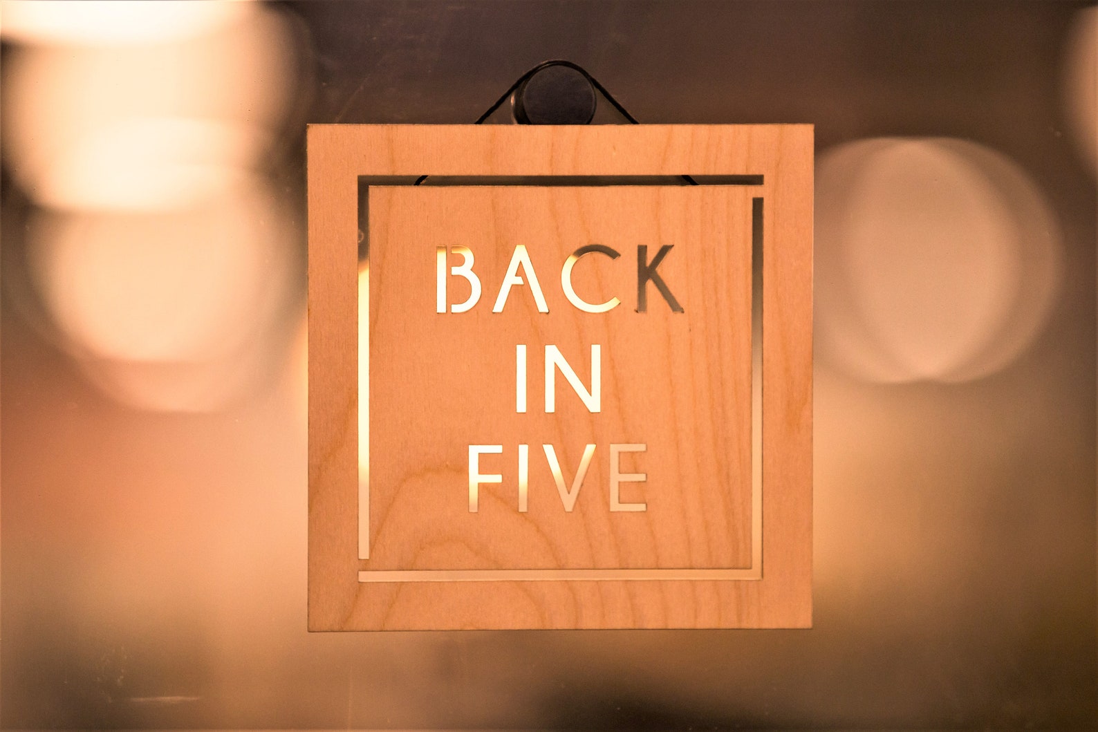 Back In Five Minutes Sign Back In Fifteen Minutes Sign Back | Etsy