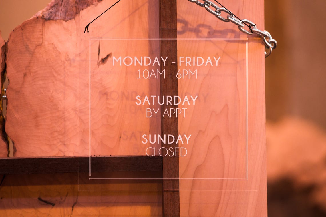 Store Hours Sign Business Sign Custom Business Hours Sign - Etsy