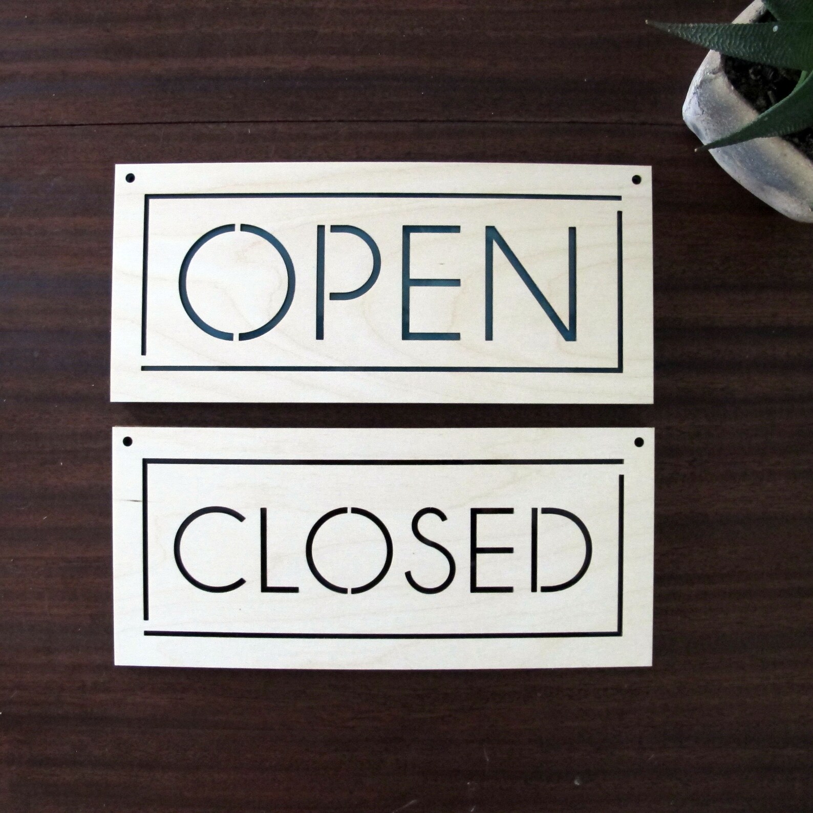 Reversible Open Closed Sign Business Sign Shop Sign Store - Etsy