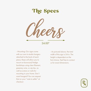 Cheers Bar Sign, Wedding Bar Sign, Wood Party Sign, Wedding Decor ...