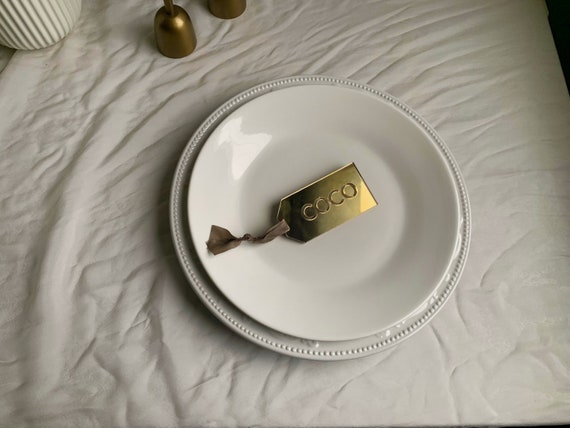 Mirrored Place Card Name Tags Custom Wedding Place Cards Gift | Etsy