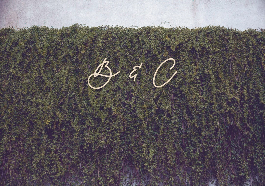 Large Wedding Initials, Wood Initials, Personalized Wedding Backdrop ...