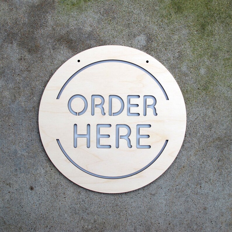 Order Here Sign Business Sign Restaurant Sign Store Sign | Etsy