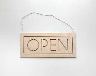 Wood Open Sign | Etsy