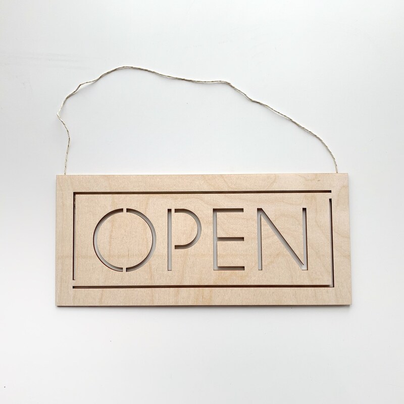 Open Close Sign - Etsy