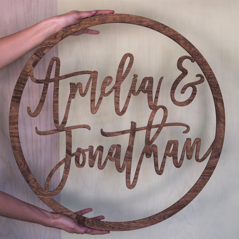 Wedding Names Sign Custom Name Sign Calligraphy Name Sign - Etsy