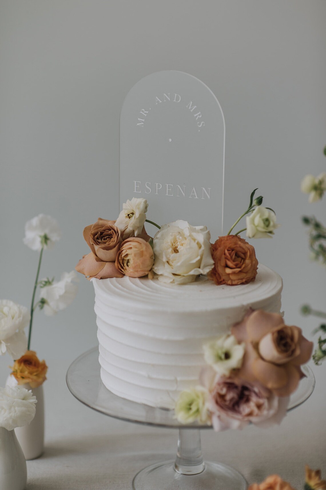 Aria Cake Topper Customized Arch Wedding Cake Topper Bridal - Etsy