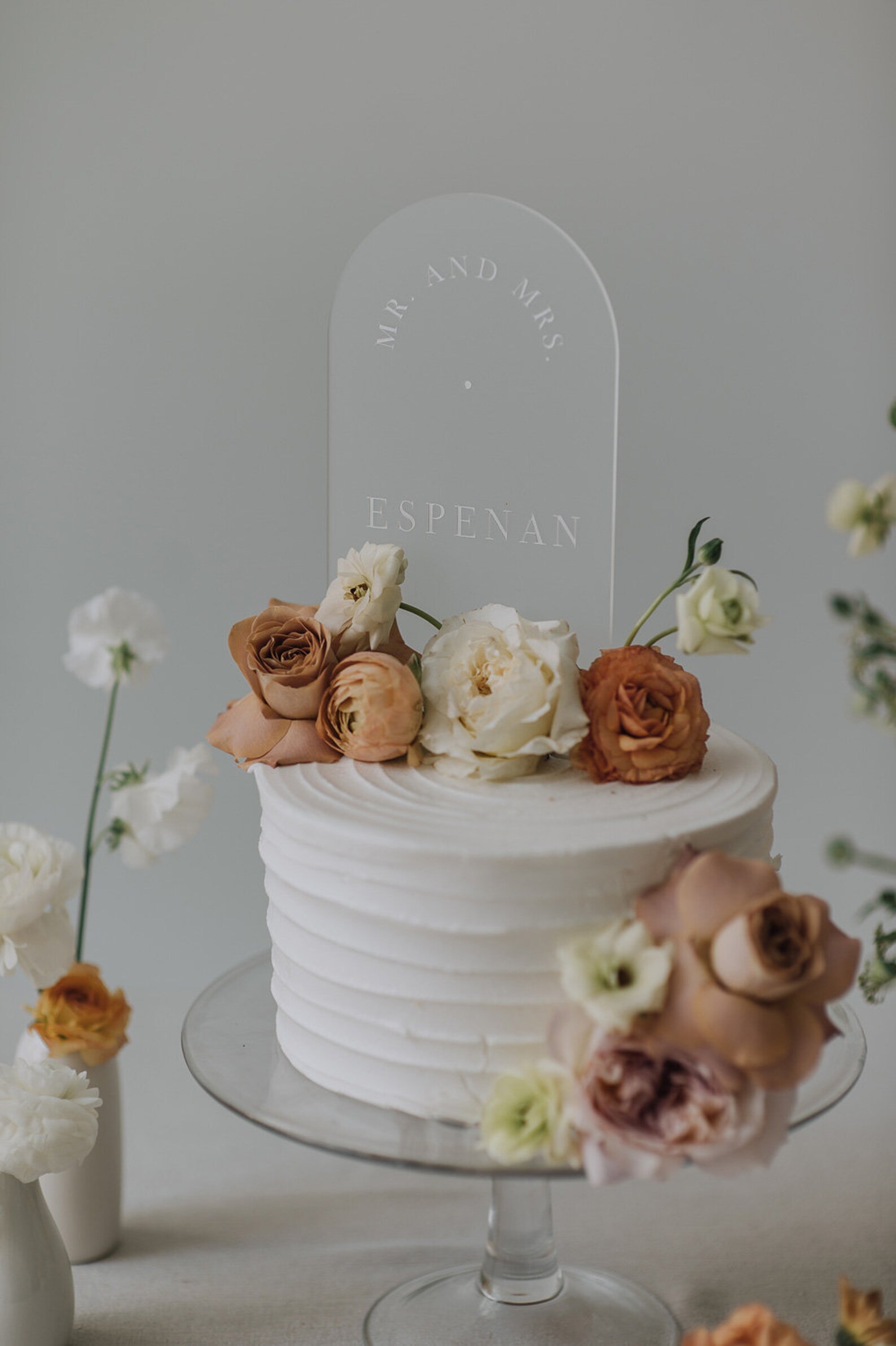 Aria Cake Topper Customized Arch Wedding Cake Topper Bridal - Etsy