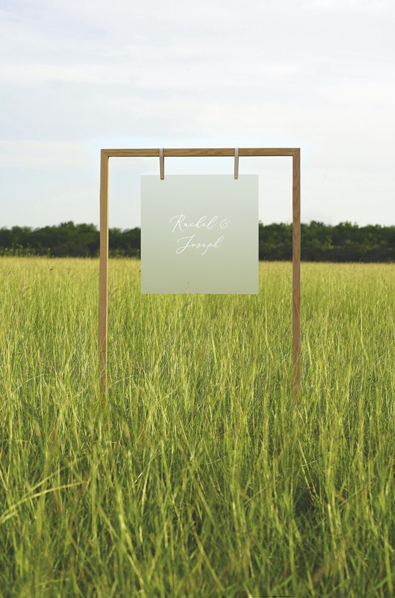 Square Wedding Welcome Sign Custom Calligraphy Wedding - Etsy