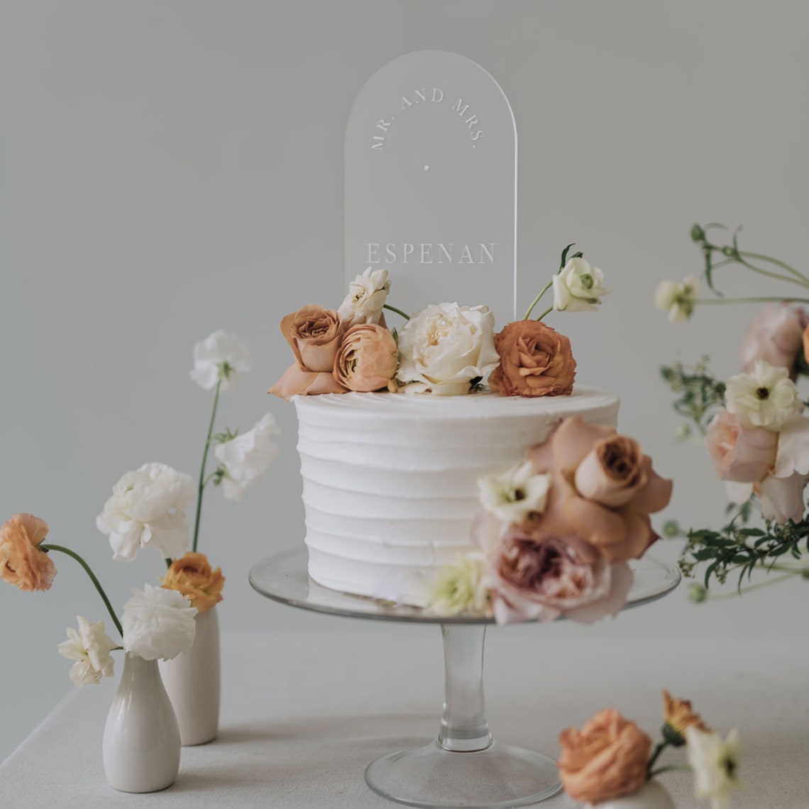 Aria Cake Topper Customized Arch Wedding Cake Topper Bridal - Etsy