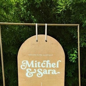 Leather Straps, Large Welcome Sign Mounting, Sign Hangers, Wedding Sign ...