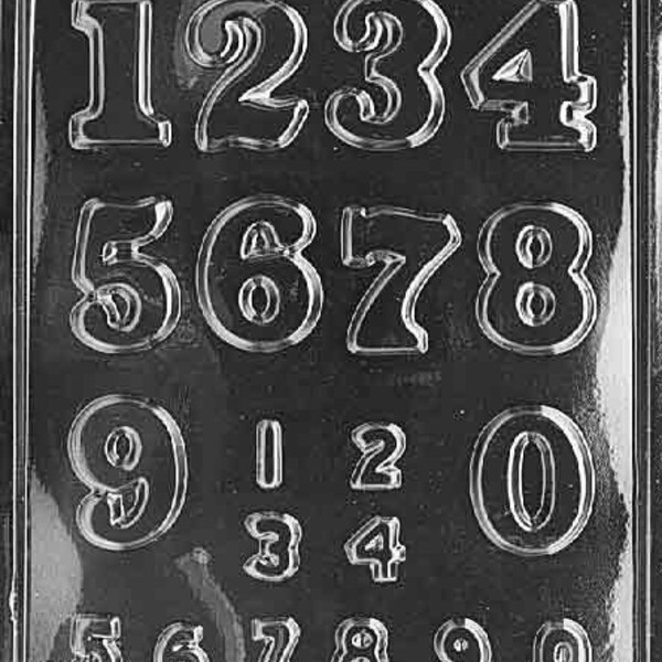 Chocolate Numbers - Etsy