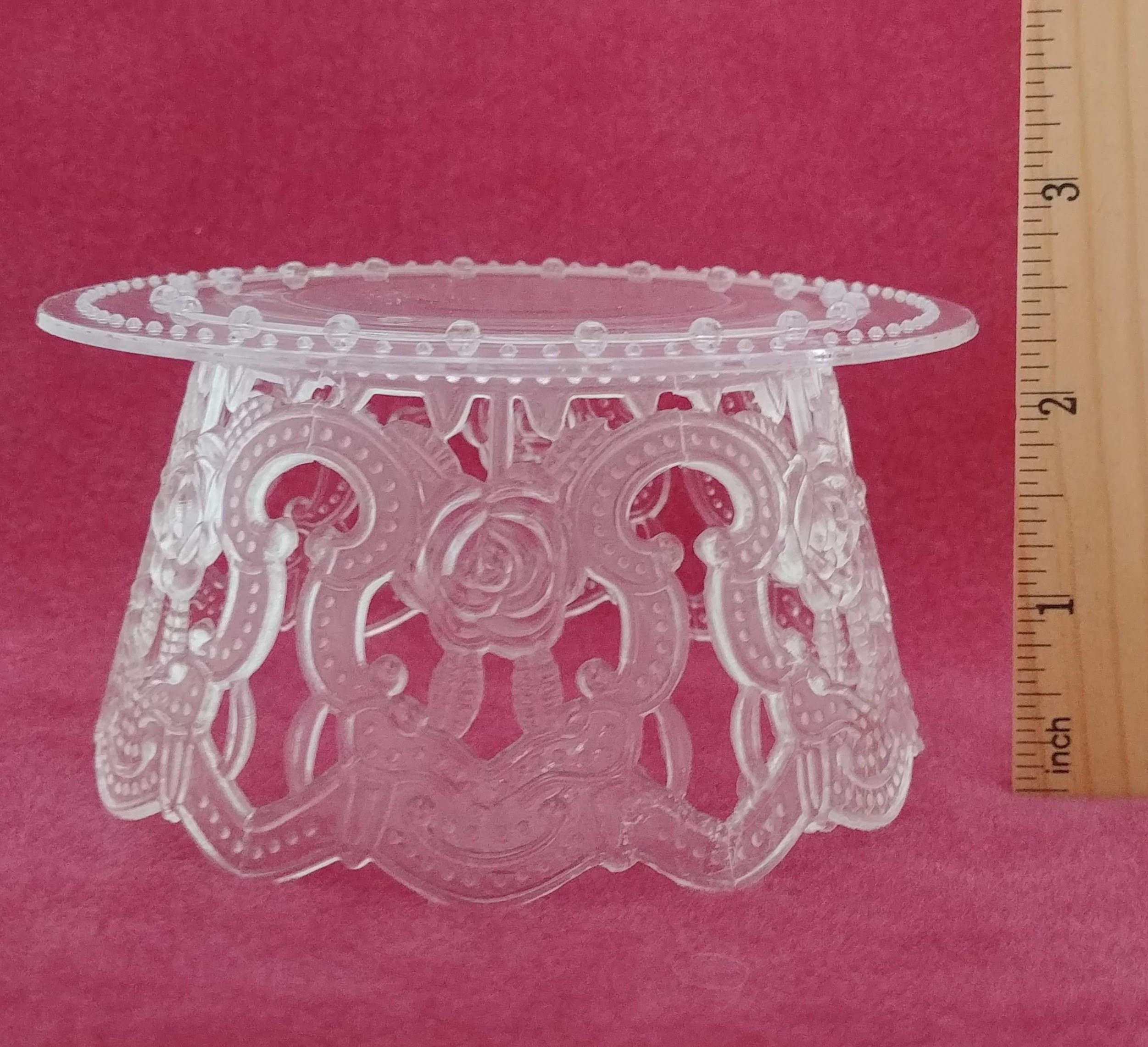 Cake Topper Stand Clear Plastic | Etsy