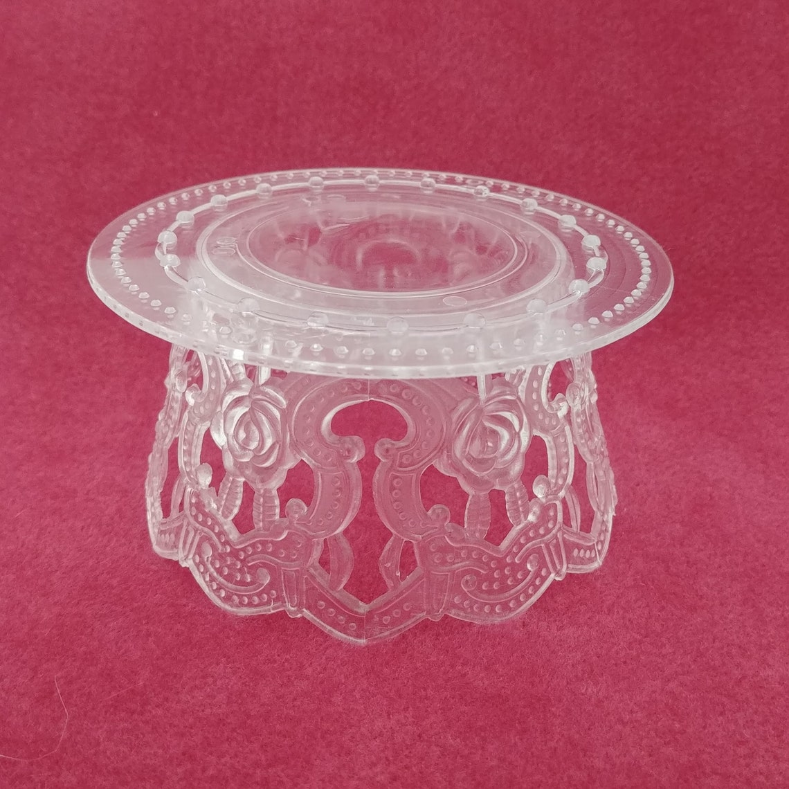 Cake Topper Stand Clear Plastic | Etsy