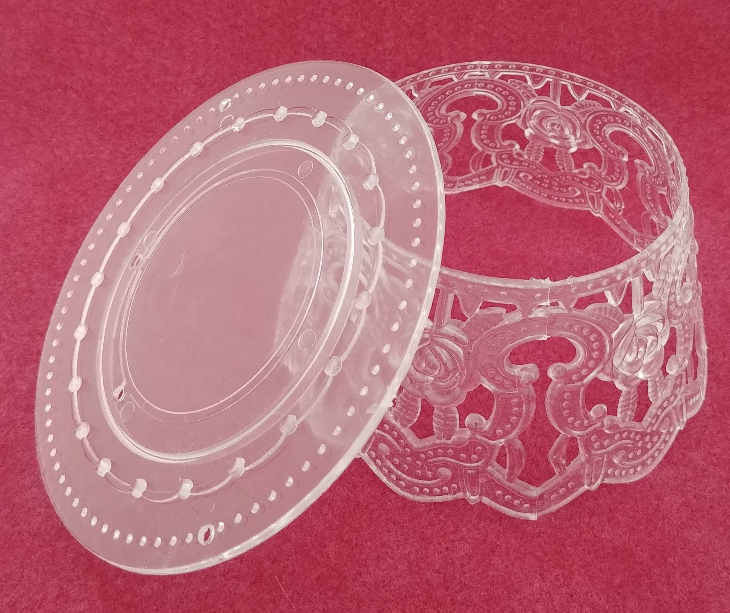 Cake Topper Stand Clear Plastic | Etsy