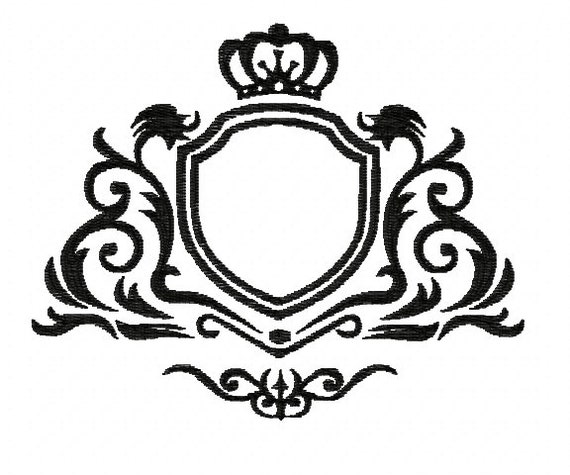 Family Crown Crest Digital Embroidery File - Etsy