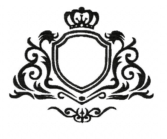 Family Crown Crest Digital Embroidery File - Etsy