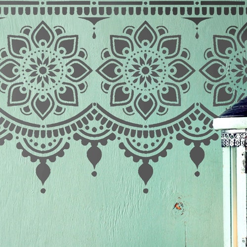 Moroccan Border Stencil for Art Walls and Furniture ST96 - Etsy
