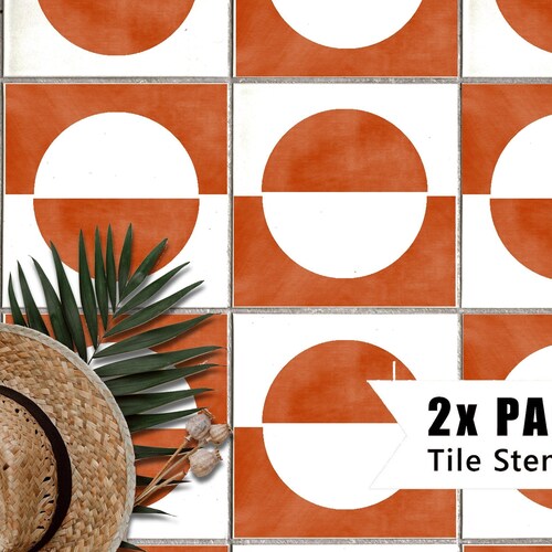 Newton Tile Stencil for Floors Tiles and Walls-geometric - Etsy