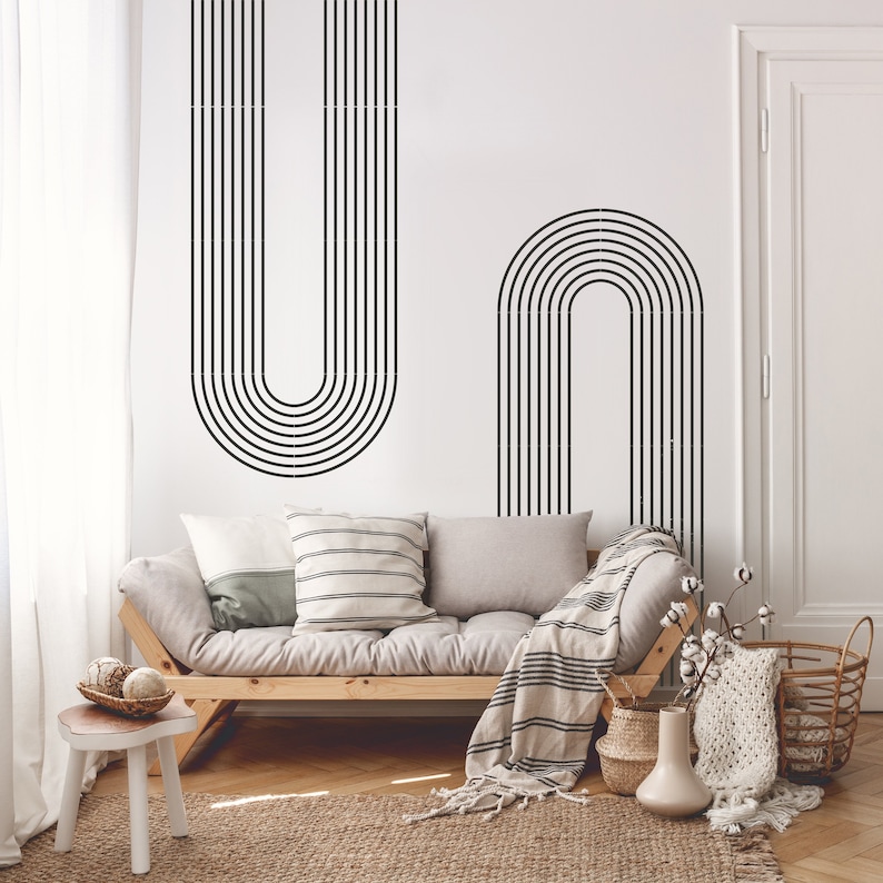 Arch Wall Stencil for Paint Boho Line Rainbow Arch Stencil - Etsy