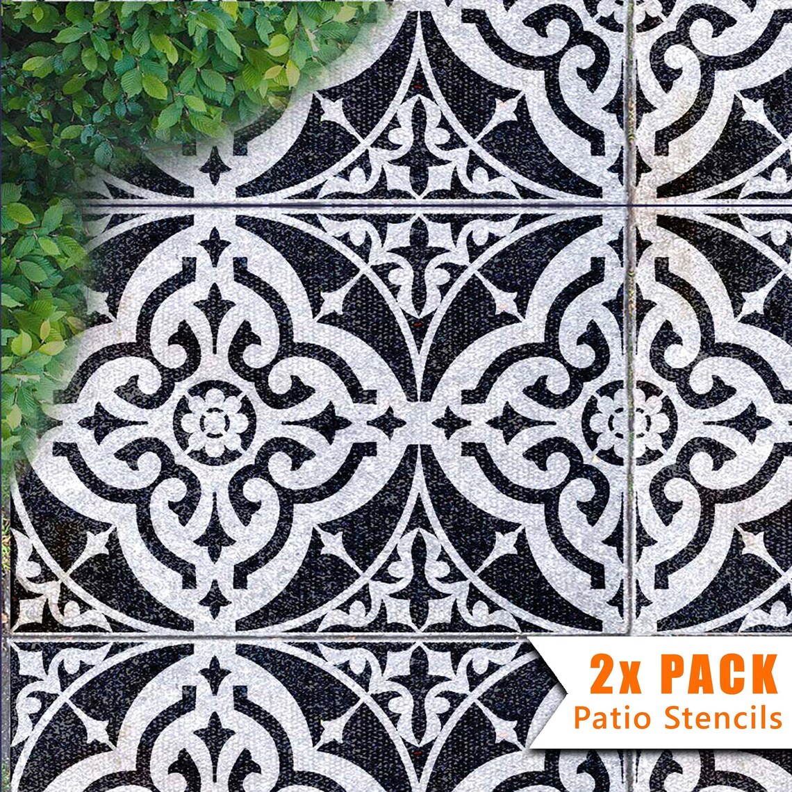 Patio Slab Stencils for Large 900x600 Rectangle Concrete - Etsy