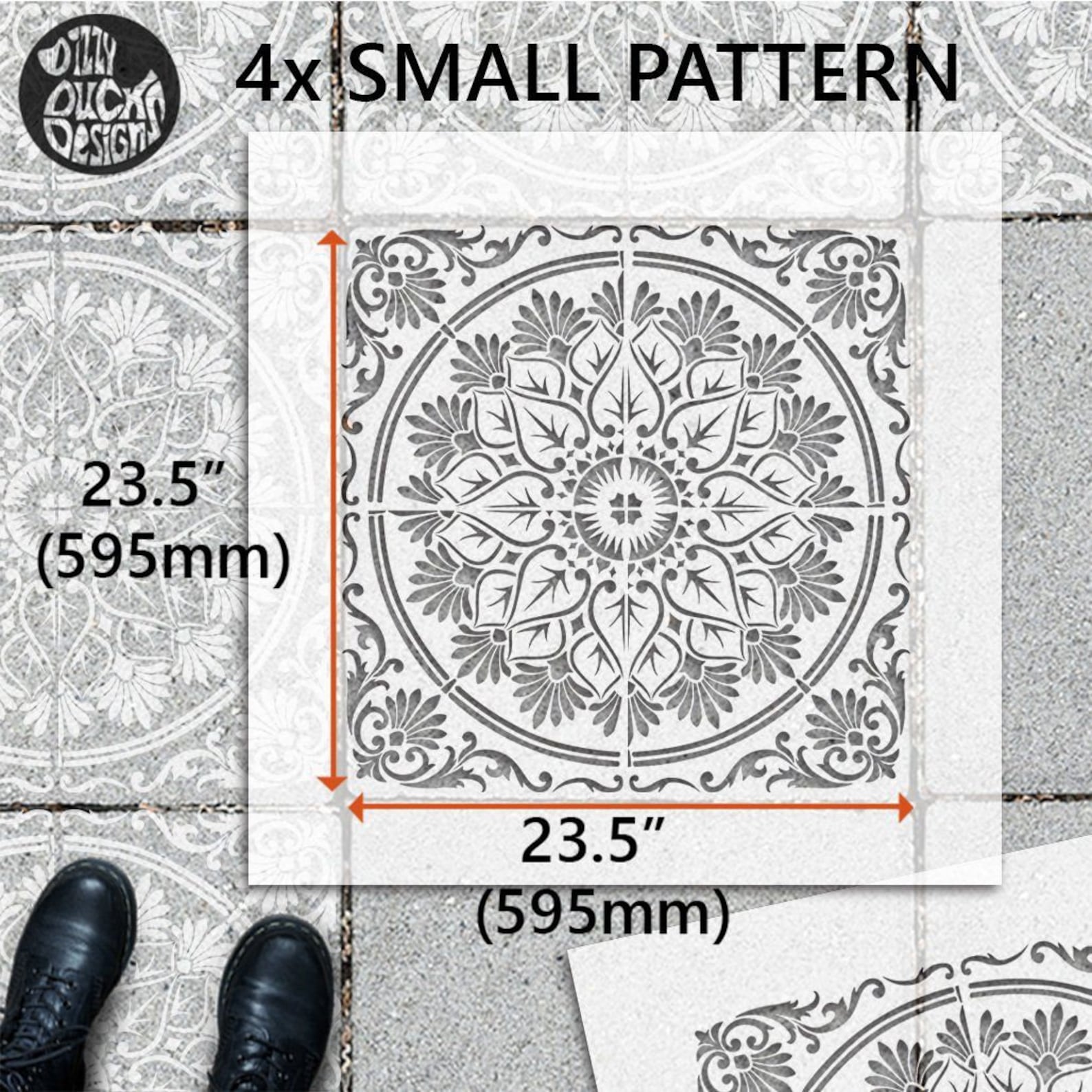 Patio Slab Stencil 60x60 and 45x45 Cm Square Concrete Garden - Etsy