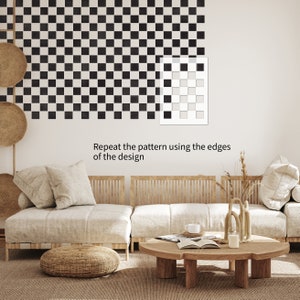 Checkerboard Wall Stencil for Painting Walls Floors - Chess Board ...