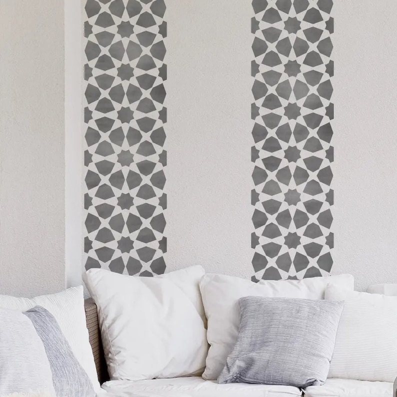 Border Stencil for Painting Walls and Furniture Reusable - Etsy